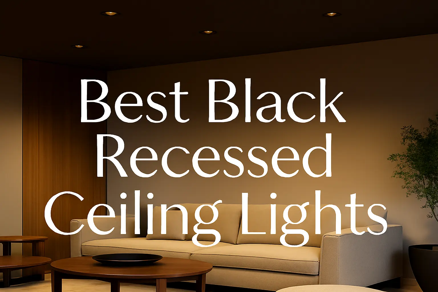 Best Black Recessed Ceiling Lights: Designer-clean looks, high ...
