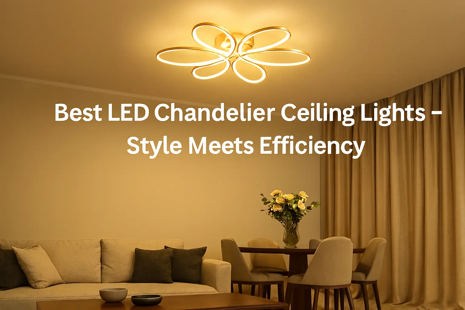 Best LED Chandelier Ceiling Lights: Stylish, Energy-Efficient ...