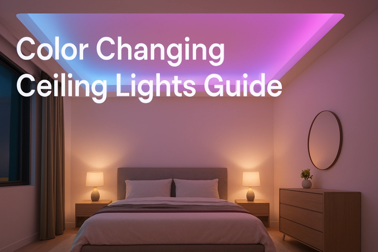 Color Changing Ceiling Lights for Modern or Festive Decor